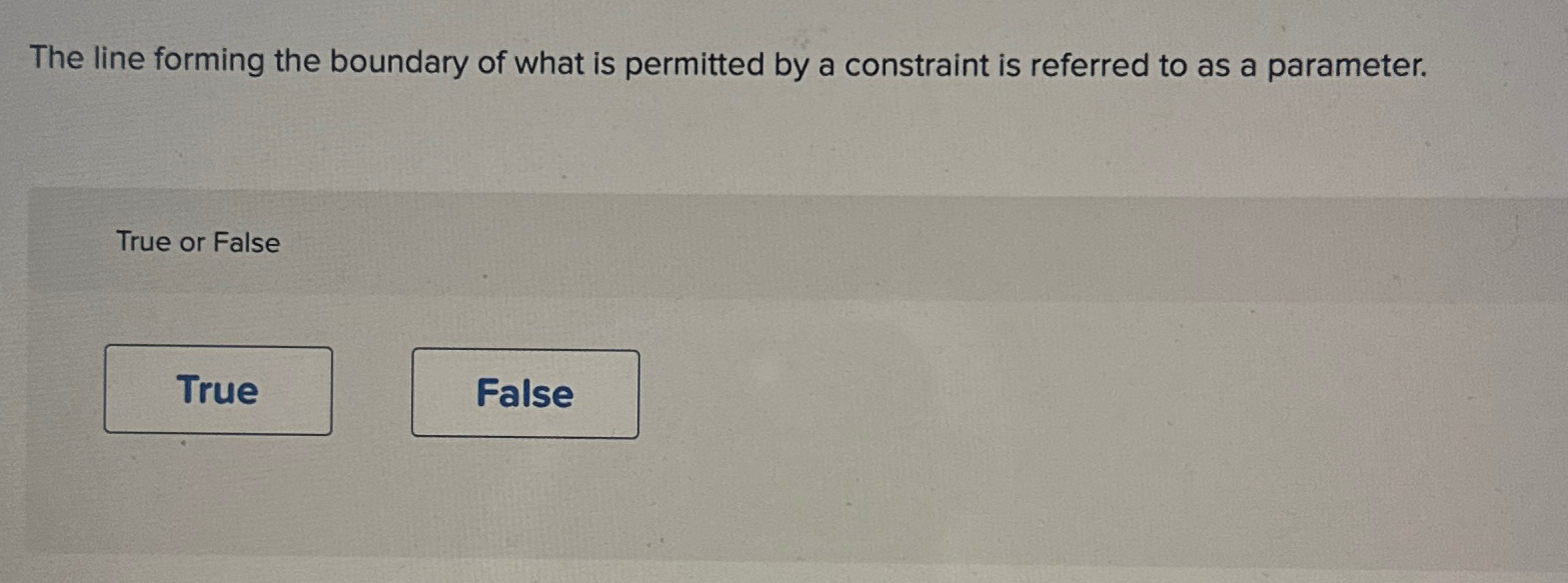 Solved The line forming the boundary of what is permitted by | Chegg.com