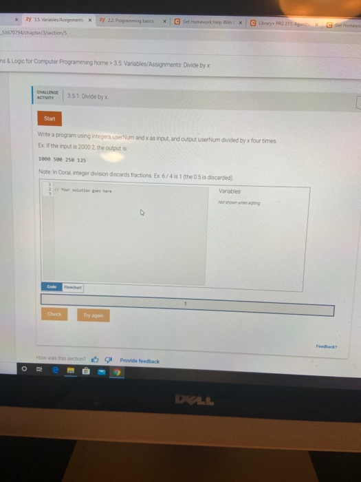 Solved X zy 35. Variable Assignments * 22. Programming | Chegg.com