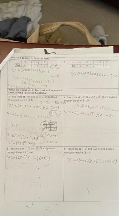 Solved what is the answer to 4 and 5 in factored and | Chegg.com