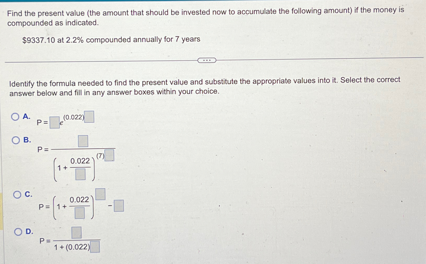 Solved Find the present value (the amount that should be | Chegg.com