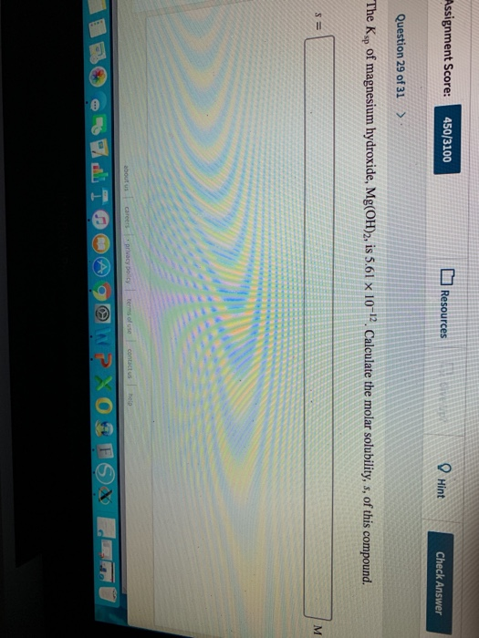 Solved Assignment Score: 450/3100 Resources Hint Check | Chegg.com