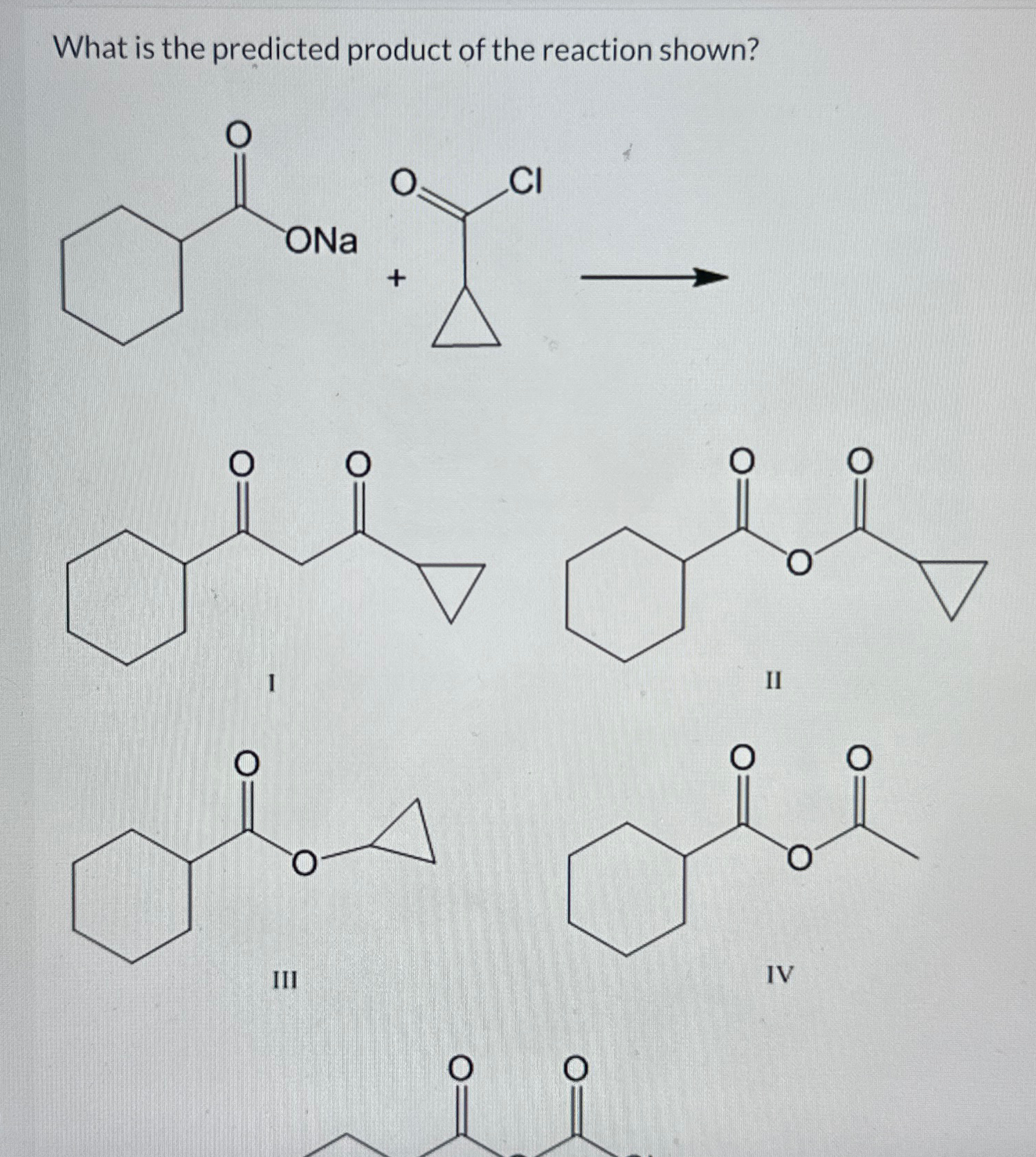Solved What is the predicted product of the reaction shown? | Chegg.com