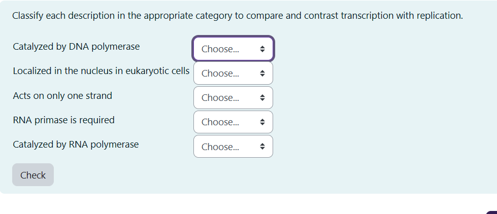 Solved Classify each description in the appropriate category | Chegg.com