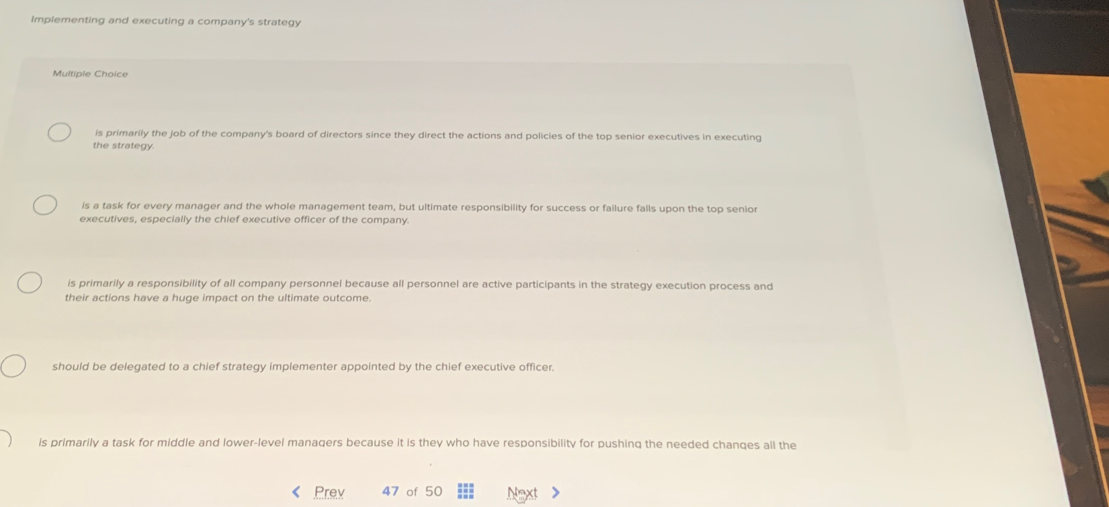 Solved Implementing and executing a company's | Chegg.com