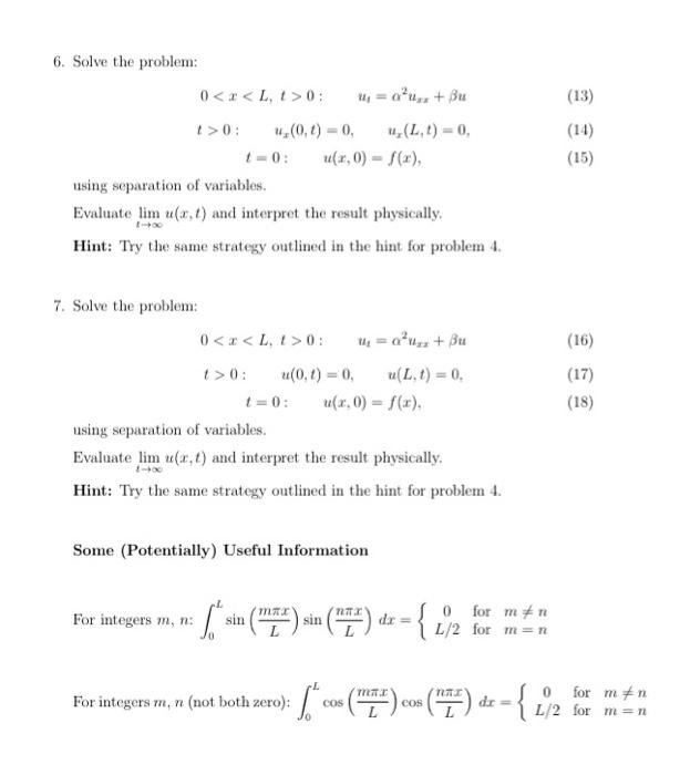 Solved 6. Solve the problem: 00: =0+ Bu (13) (14) (15) 0 | Chegg.com