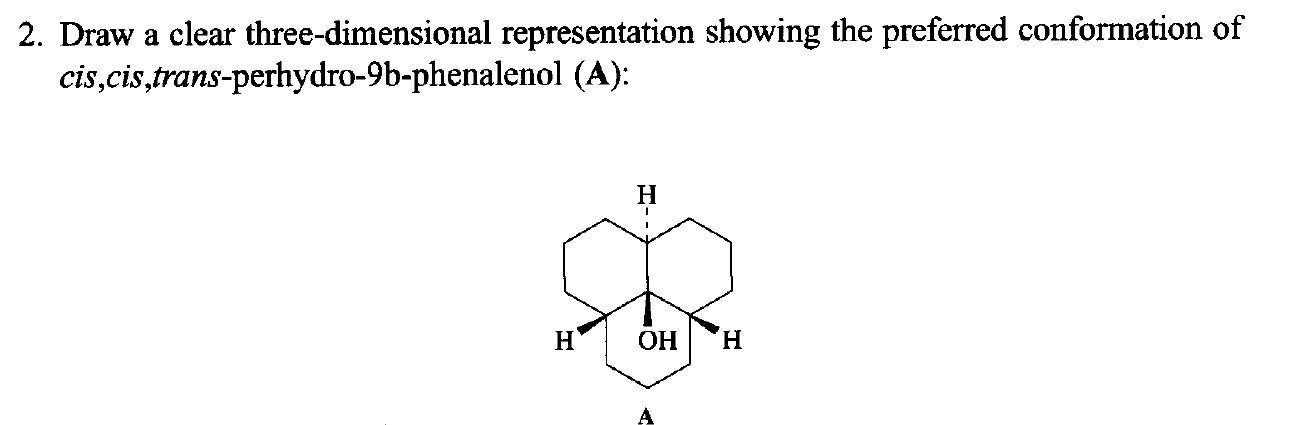 Solved Draw a clear three-dimensional representation showing | Chegg.com