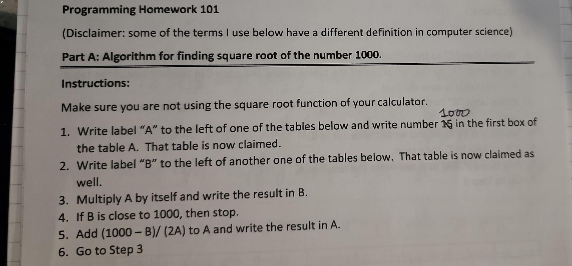 Solved Programming Homework 101 (Disclaimer: some of the | Chegg.com