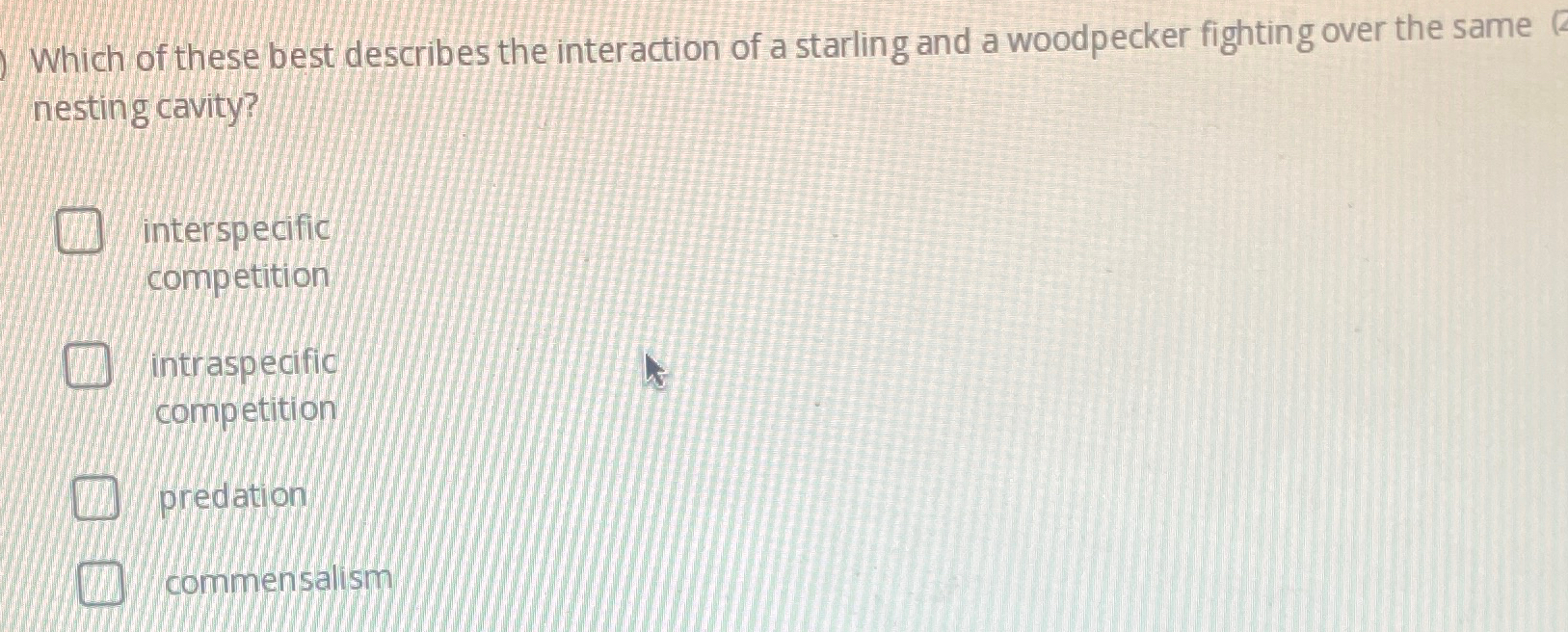 Solved Which of these best describes the interaction of a | Chegg.com