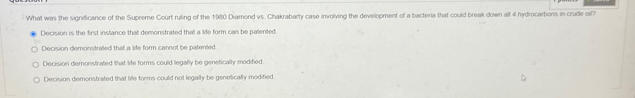 Solved What was the significance of the Supreme Court ruling | Chegg.com
