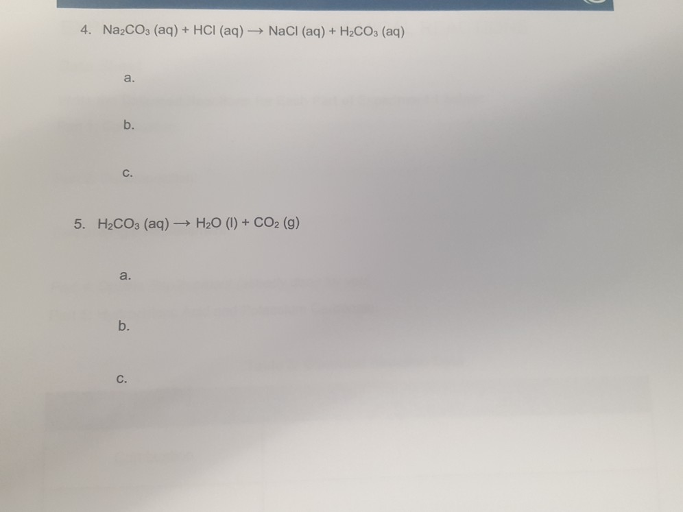 Solved Complete the following steps for each reaction below: | Chegg.com