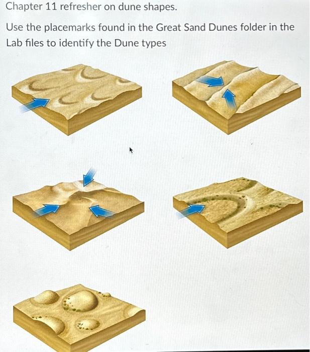 Solved Chapter 11 refresher on dune shapes. Use the | Chegg.com