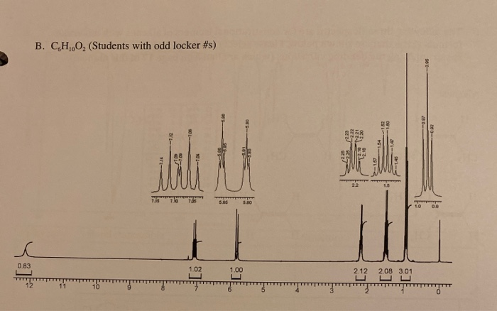 Solved 5. Assign a structure that is consistent with each of | Chegg.com