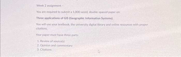 Solved Week 2 assignment - You are required to submit a | Chegg.com