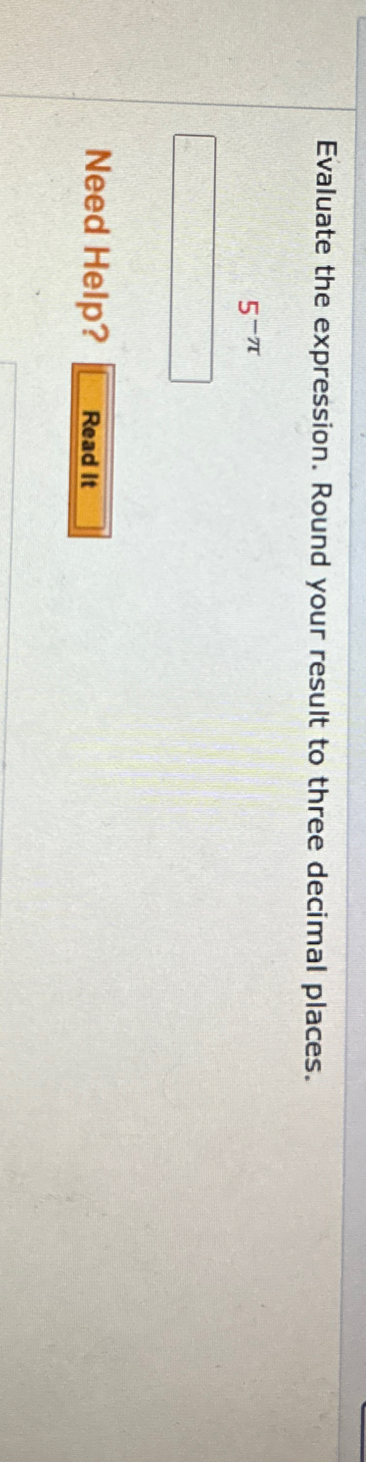 Solved Evaluate the expression. Round your result to three | Chegg.com