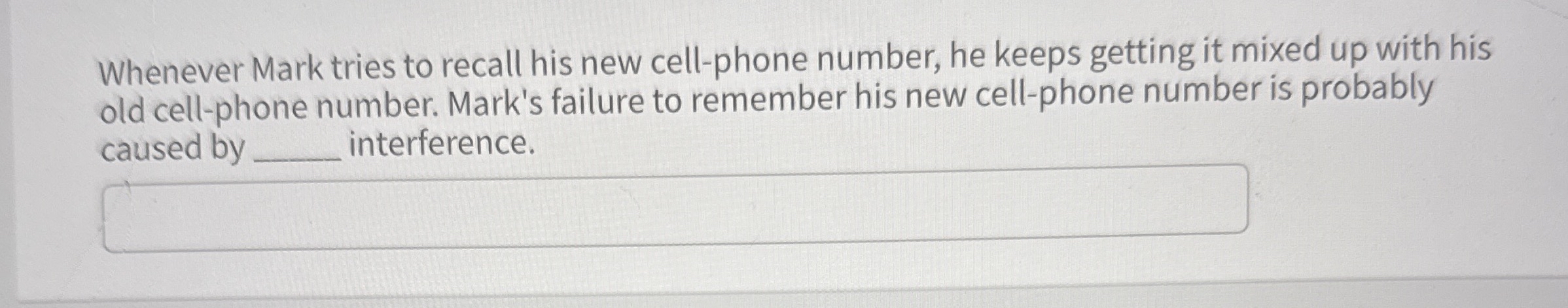 Whenever Mark tries to recall his new cell-phone | Chegg.com
