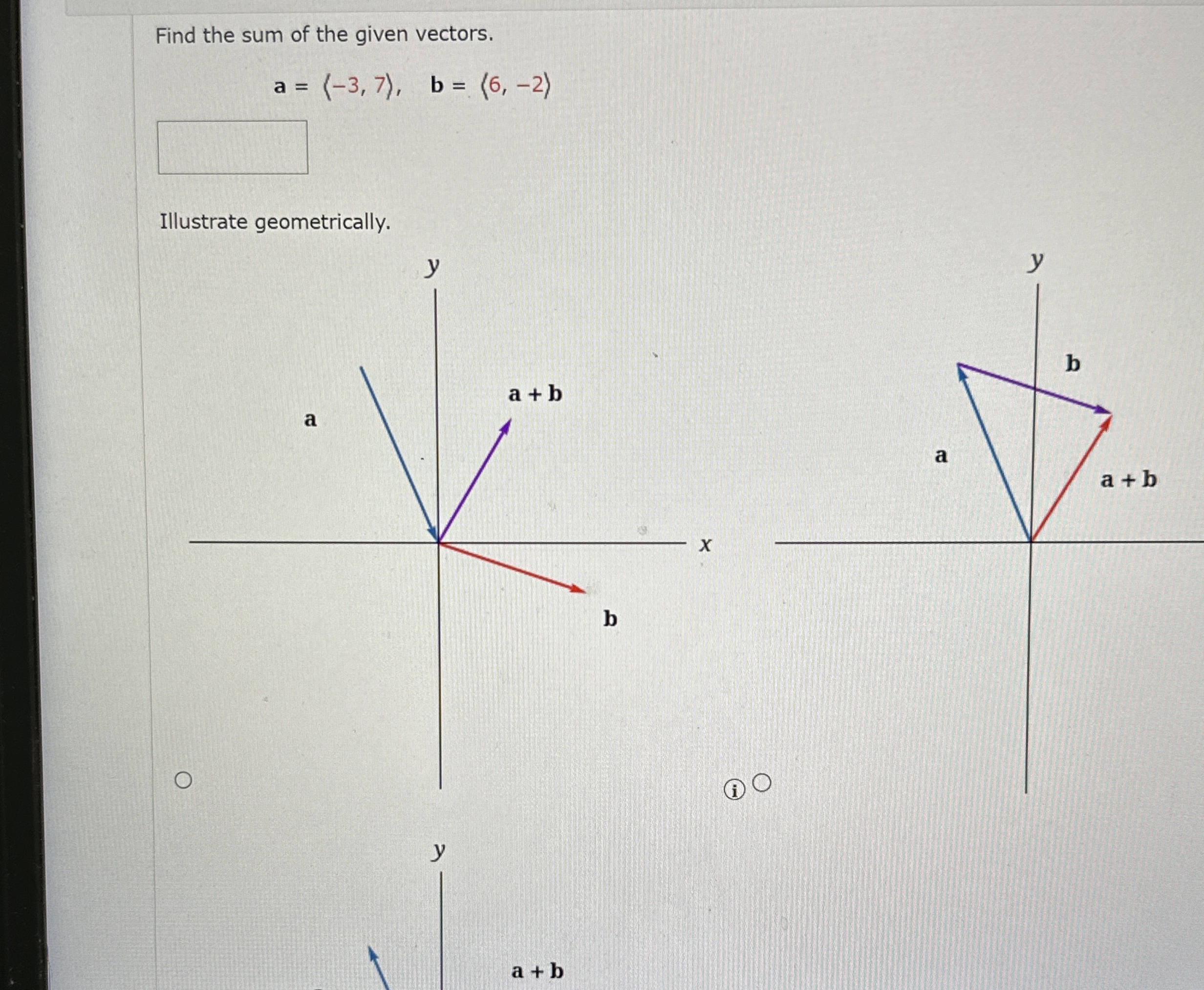 Solved Find the sum of the given | Chegg.com