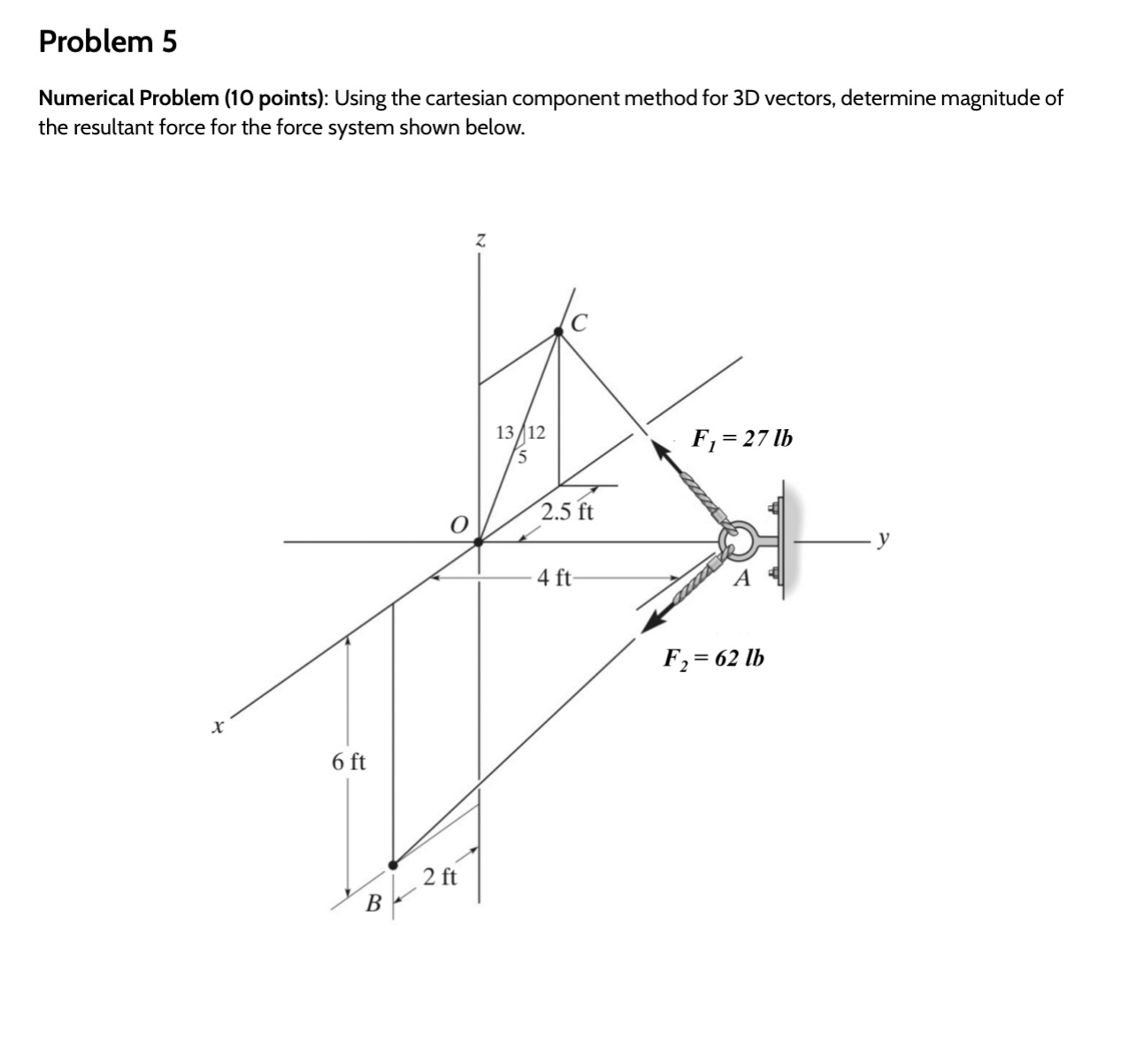Solved Problem 5Numerical Problem (10 ﻿points): Using the | Chegg.com