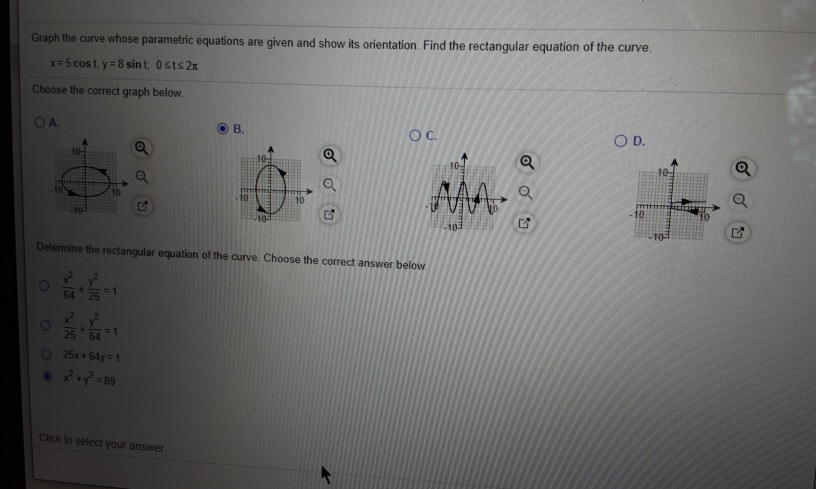 Solved Graph the curve whose parametric equations are given | Chegg.com
