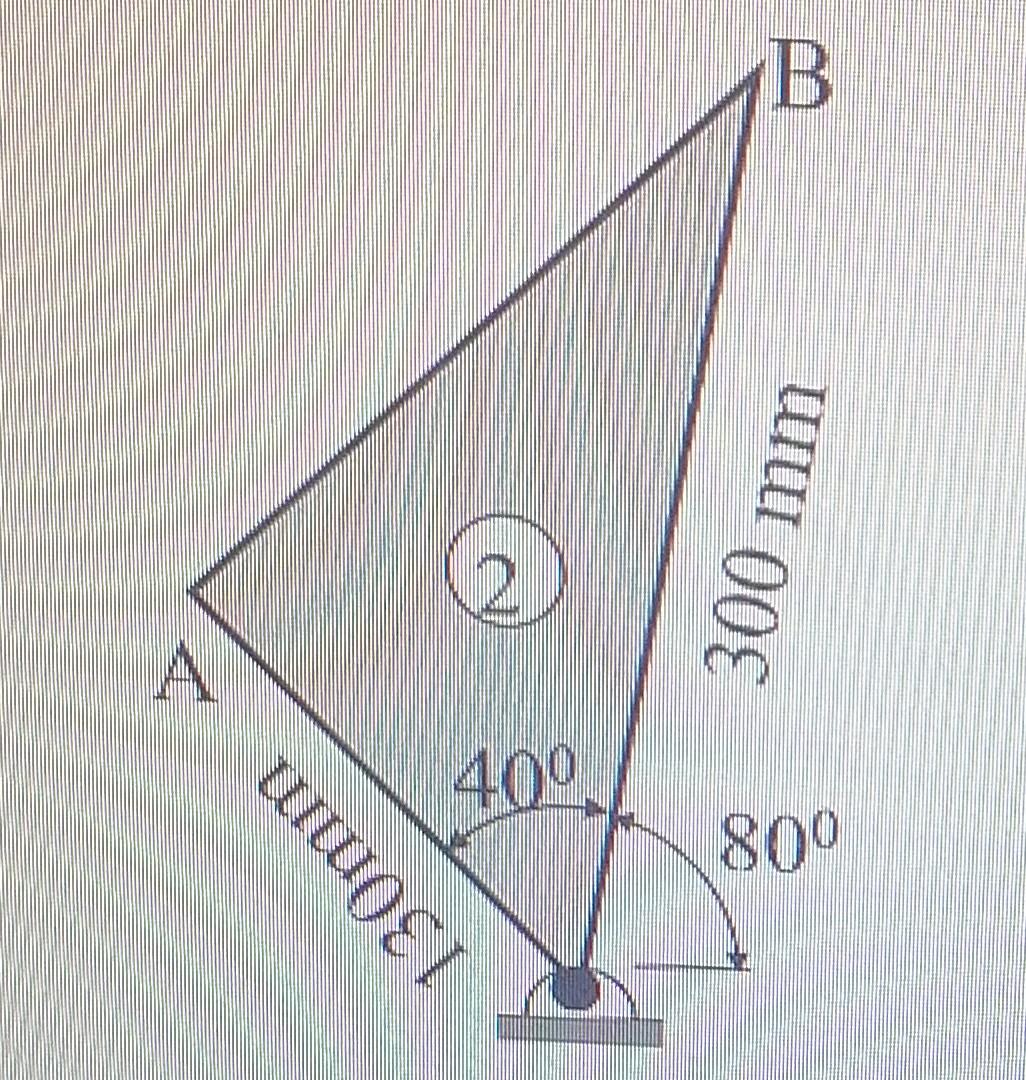 Solved This link is rotating 600 rpm and slowing down rate | Chegg.com