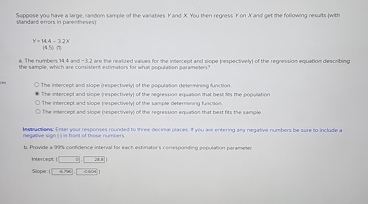 Solved Suppose you have a large, random sample of the | Chegg.com