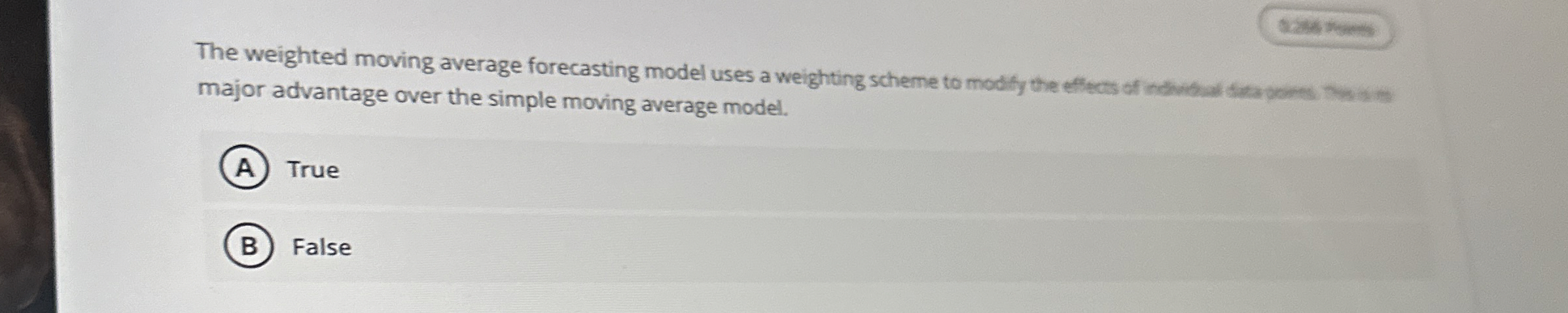 Solved major advantage over the simple moving average | Chegg.com