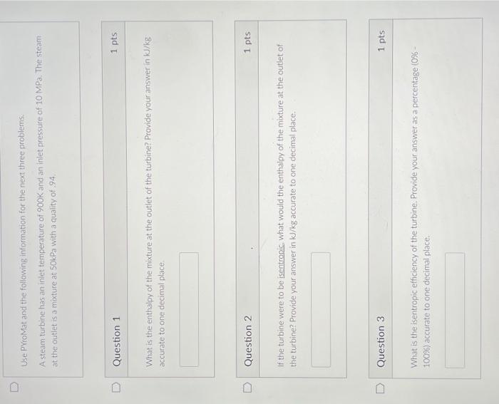 Solved Use PYroMat and the following information for the | Chegg.com