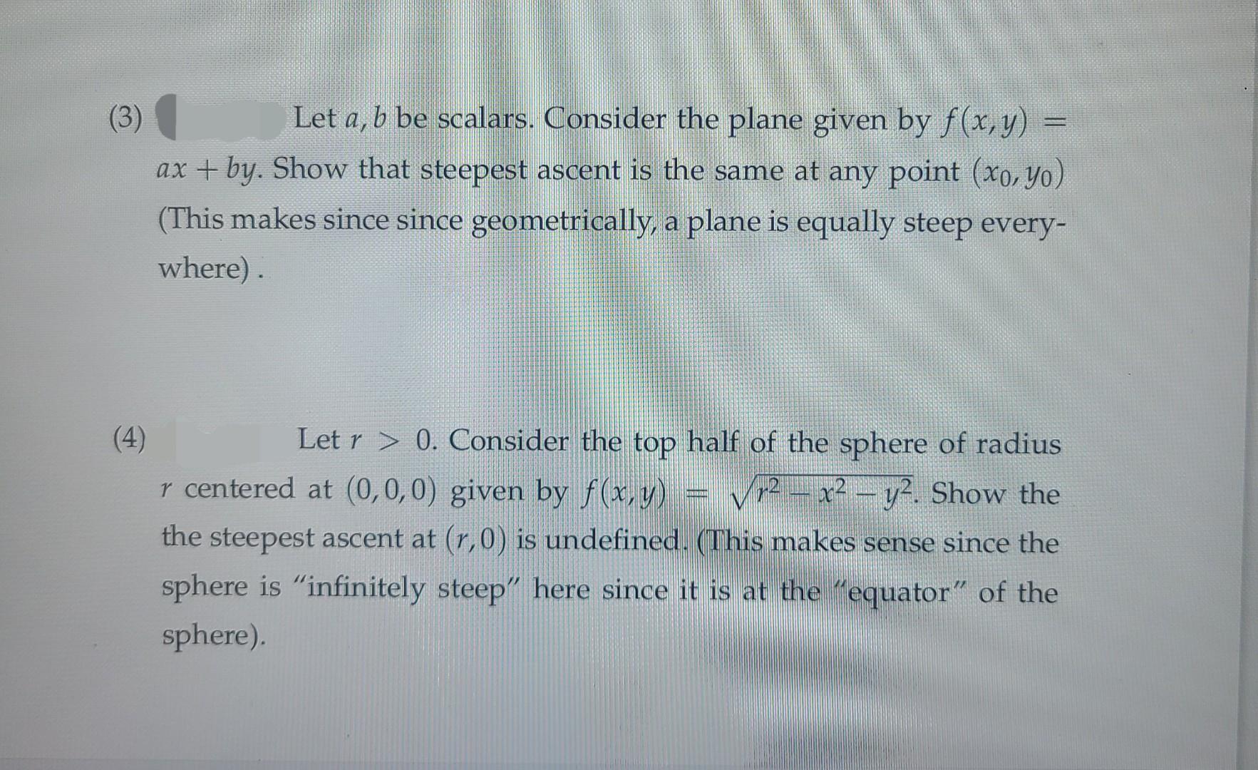 Solved Calc 3; H13; Q3& Please only answer these questions | Chegg.com