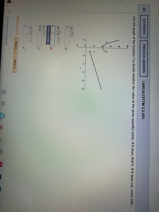 Solved 22. 3/4 POINTS | PREVIOUS ANSWERS LARCALCET7M | Chegg.com
