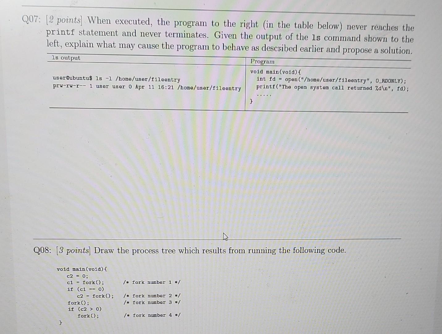 Solved 07: [ 2 points] When executed, the program to the | Chegg.com