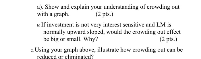 Solved a). Show and explain your understanding of crowding | Chegg.com