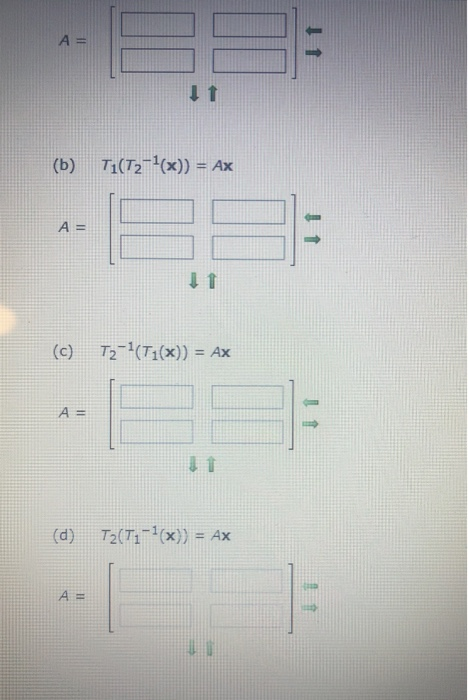 Solved X1 Let T1 and T2 be linear transformations given by | Chegg.com