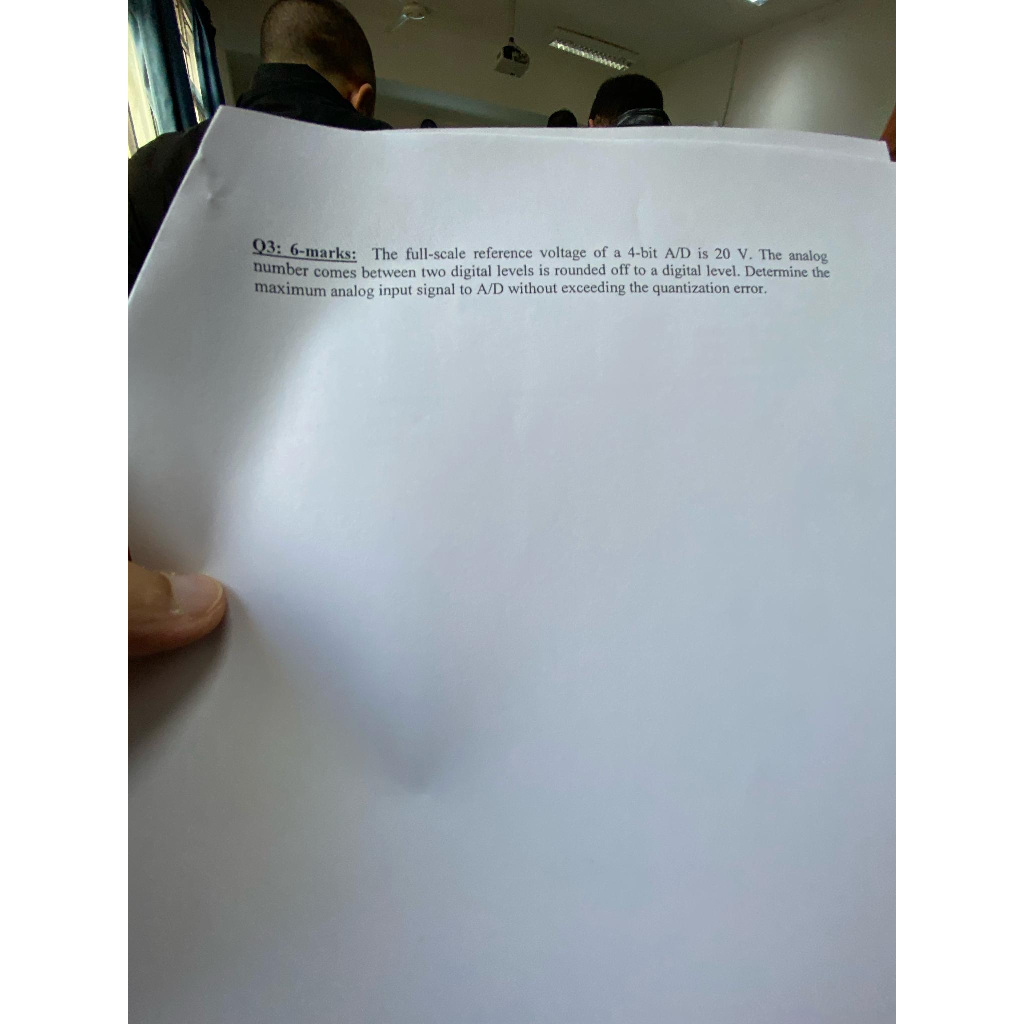 Solved Q3: 6-marks: The full-scale reference voltage of a | Chegg.com