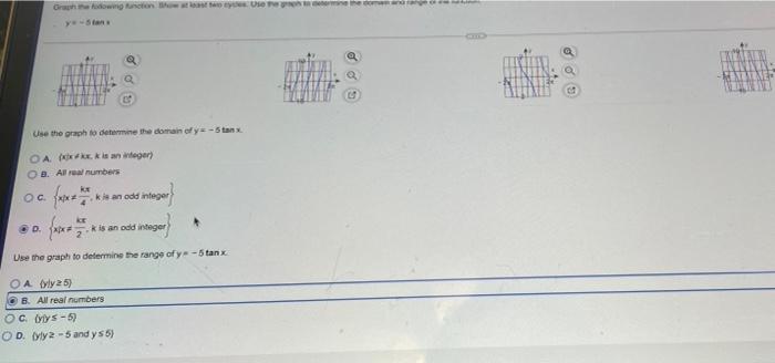 Solved - oo GO Use the graph to determine the domain of | Chegg.com