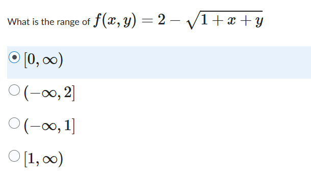 Solved What is ﻿the range | Chegg.com
