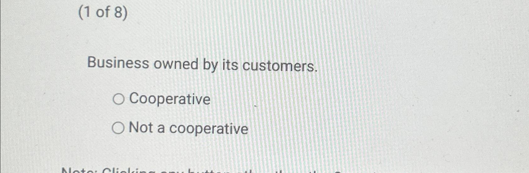 Solved (1 ﻿of 8 )Business owned by its | Chegg.com