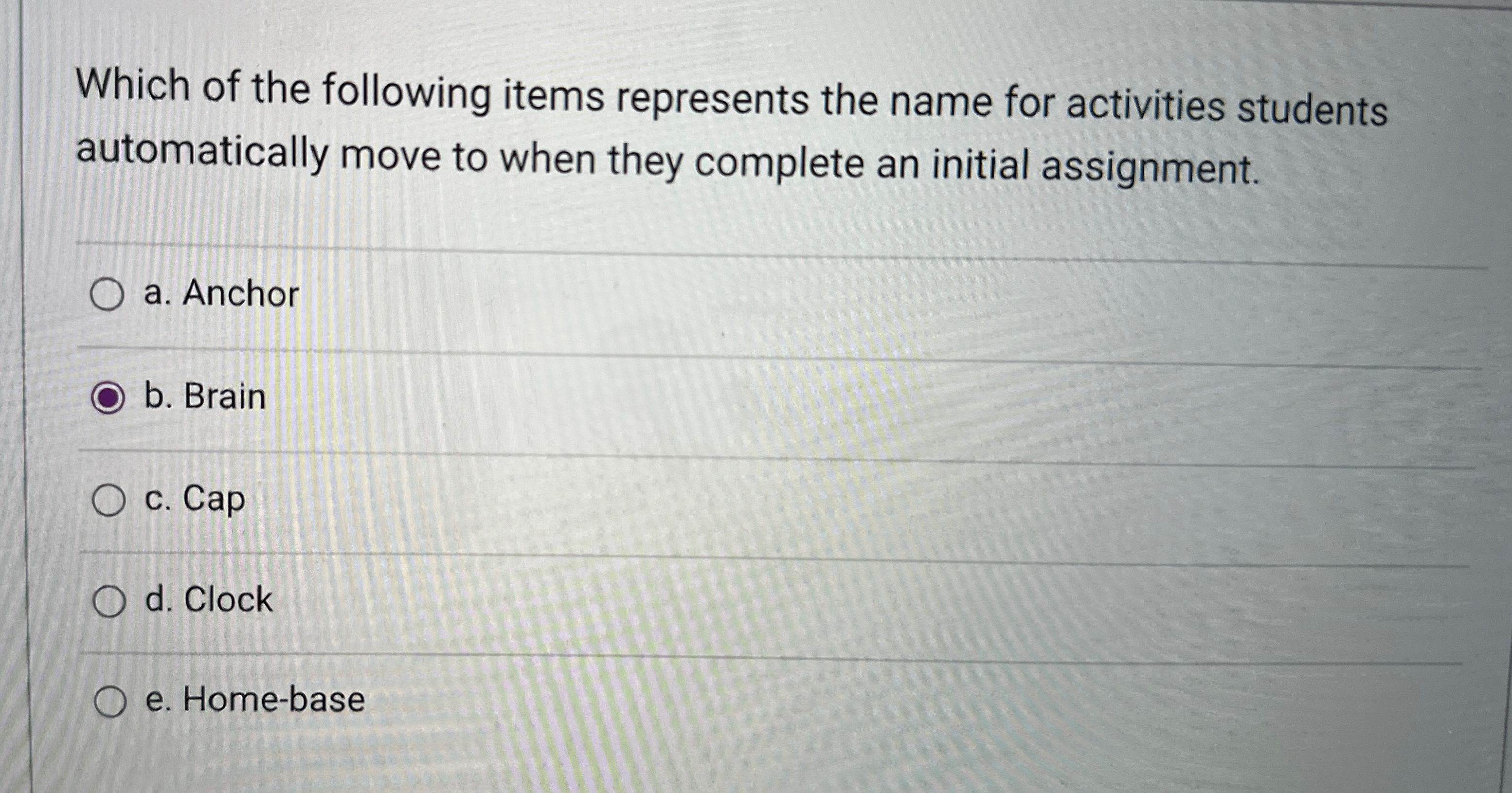 Solved Which of the following items represents the name for | Chegg.com