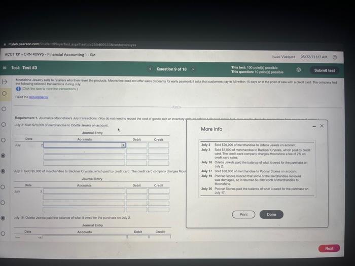 Risat the renusentints Jyly 2. Gold spo.000 of | Chegg.com