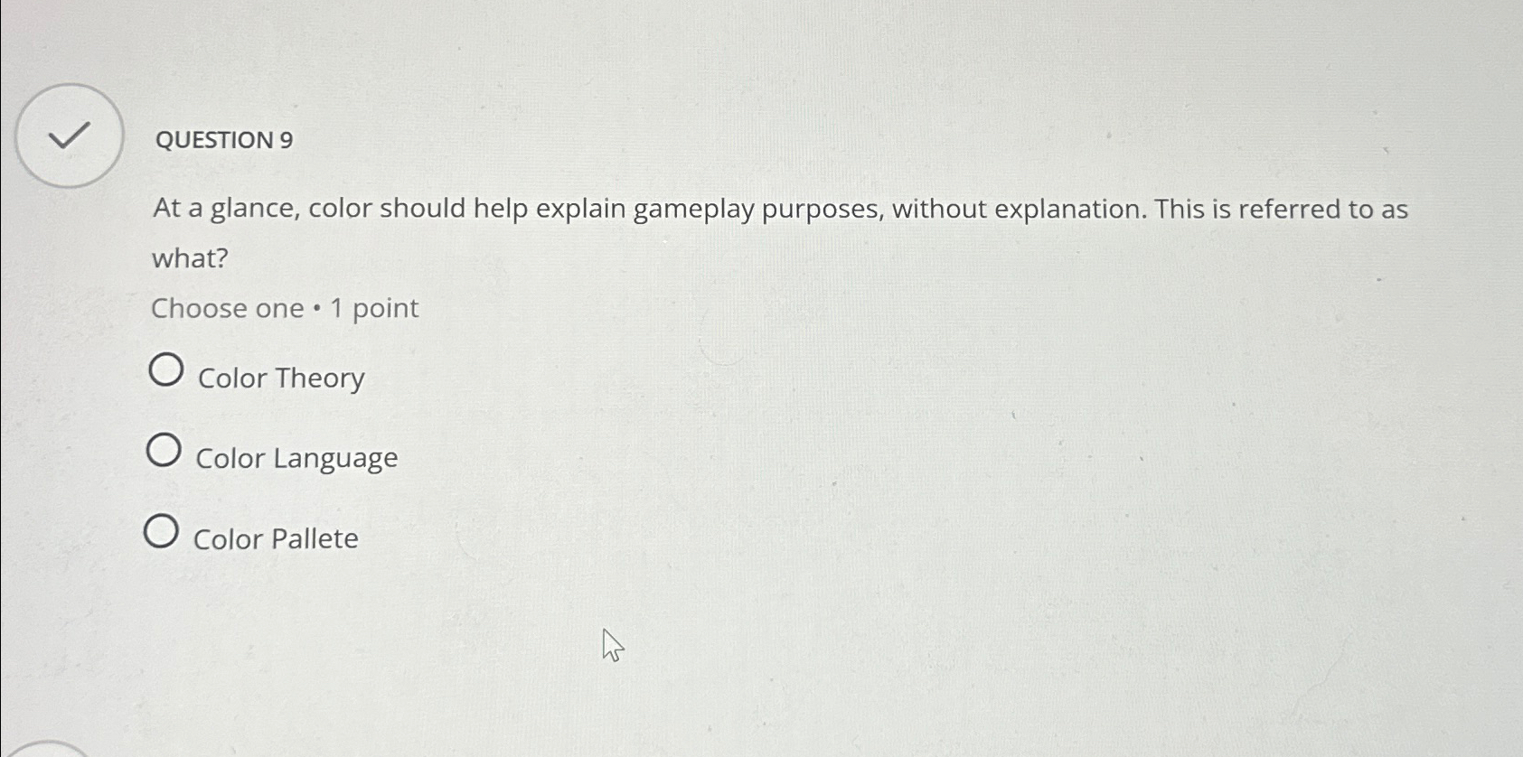 Solved QUESTION 9At a glance, color should help explain | Chegg.com