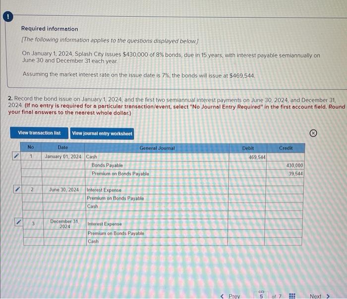 Solved Required information [The following information | Chegg.com