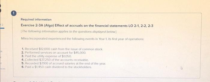 Solved a. Record the events in general ledger accounts under | Chegg.com