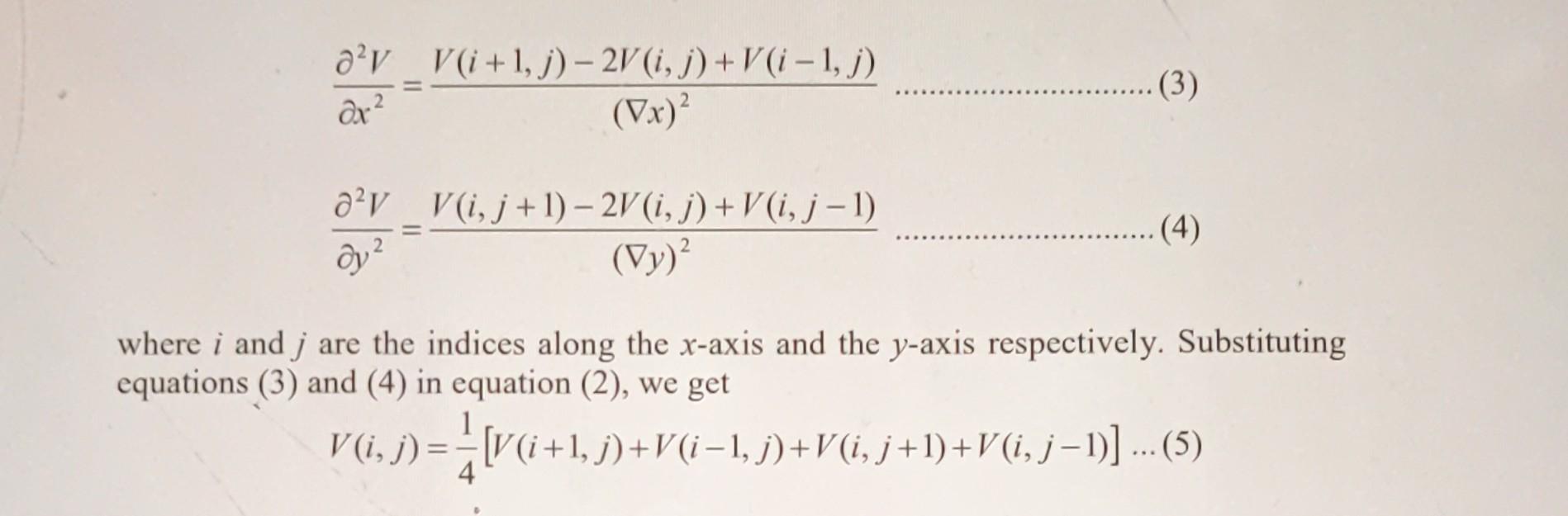 Solved SIMULATION OF ELECTRIC POTENTIAL BY APPLYING FD | Chegg.com