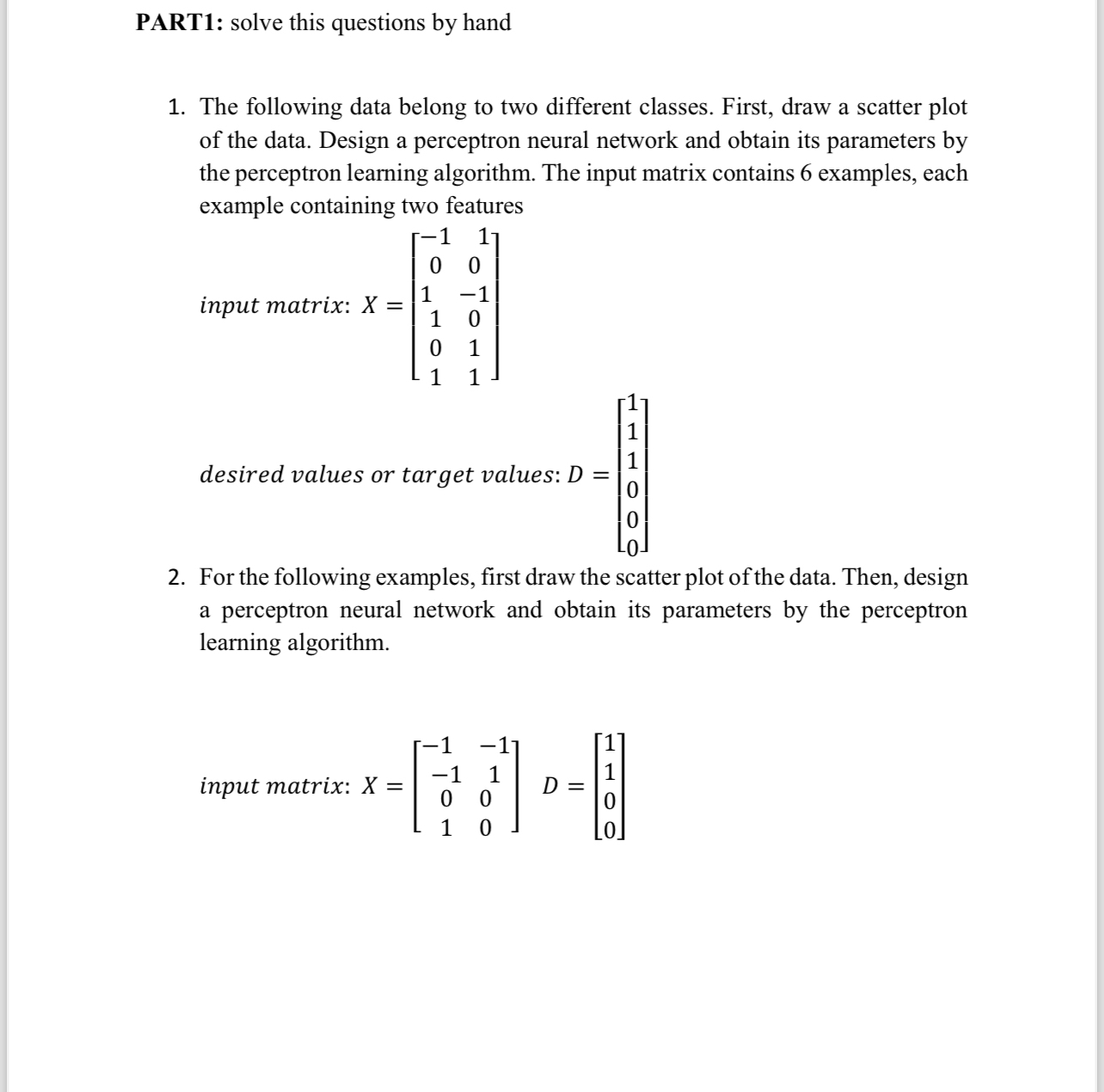 Solved PART1: solve this questions by handThe following data | Chegg.com