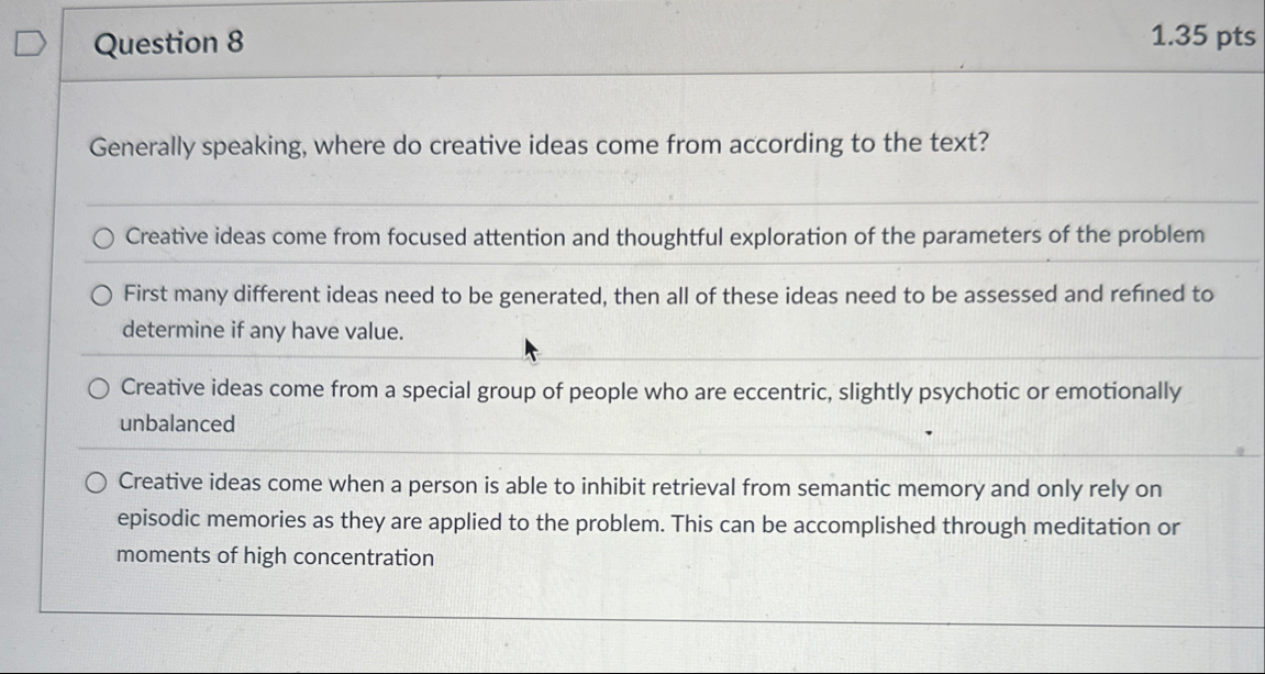 Solved Question 81.35 ﻿ptsGenerally speaking, where do | Chegg.com