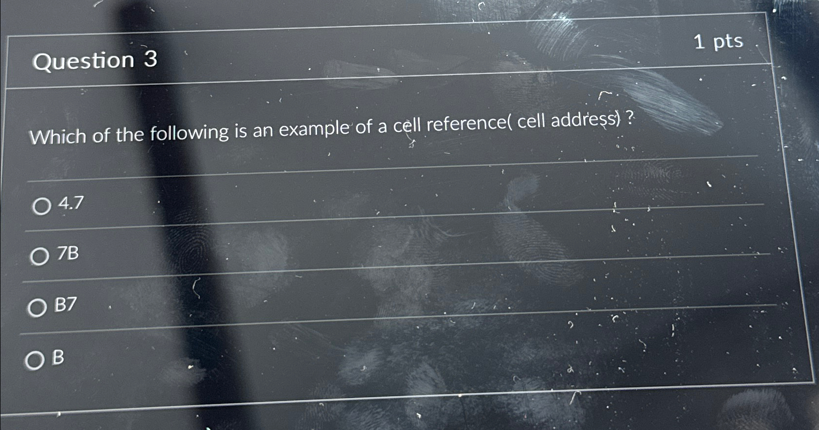 Solved Question 31 ﻿ptsWhich of the following is an example | Chegg.com