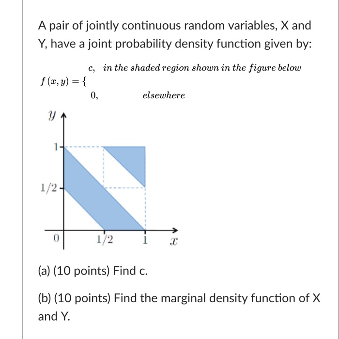 Solved A Pair Of Jointly Continuous Random Variables X And