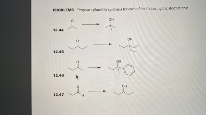 Solved PROBLEMS Propose a plausible synthesis for each of | Chegg.com