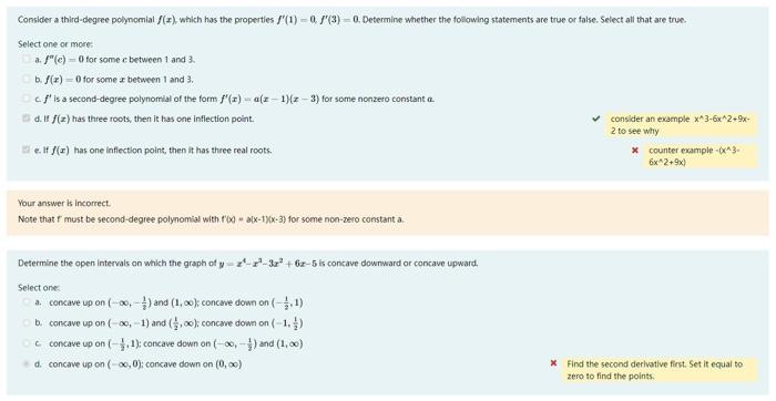 Solved Consider a third-degree polynomial f(x) which has the | Chegg.com
