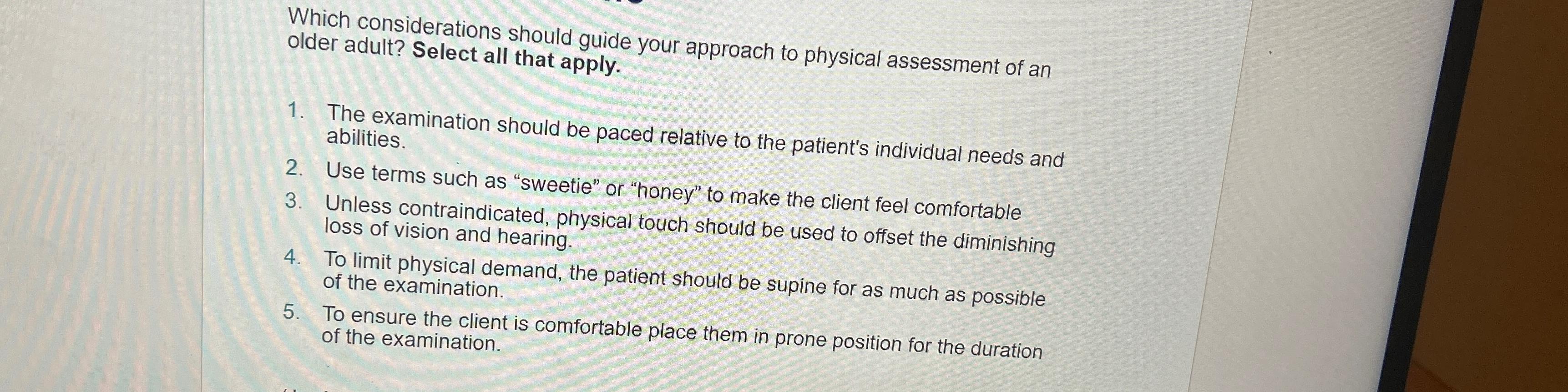 Solved Which considerations should guide your approach to | Chegg.com