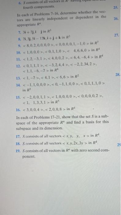 Solved In each of Problems 7-16, determine whether the | Chegg.com