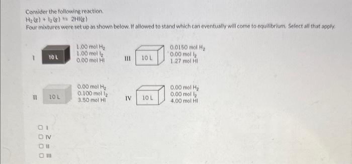 Solved Consider the following reaction. H2(s)+I2( s)=2H(s) | Chegg.com